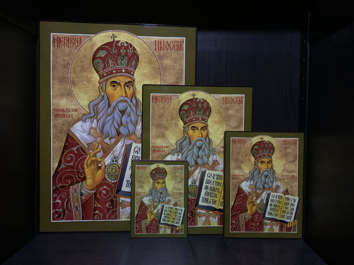 Mounted Icon - St. Innocent, Metropolitan of Moscow – St. Innocent Press